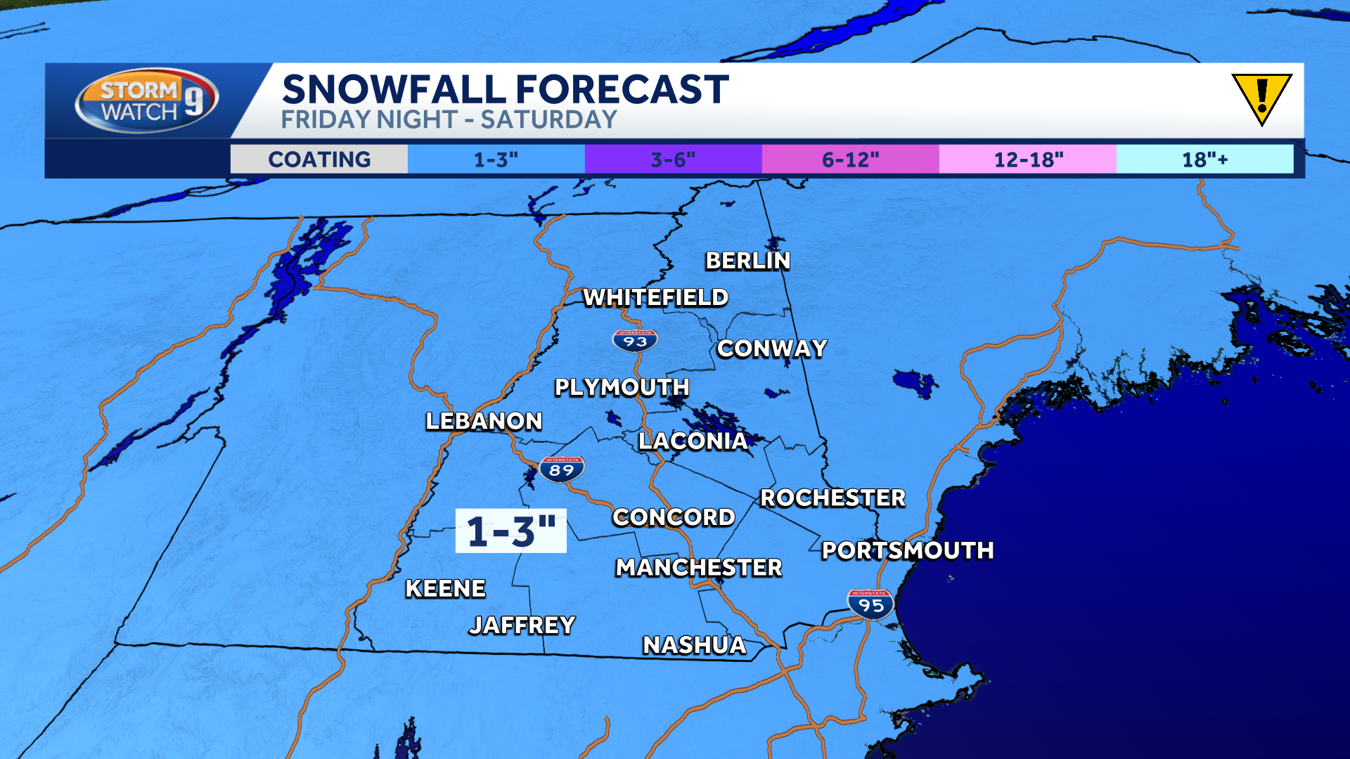 Light snow Friday night into Saturday in NH before dangerously cold ...