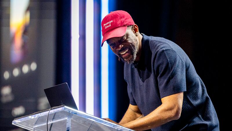 A stand-up comedian demonstrates how easy it is to create with AI