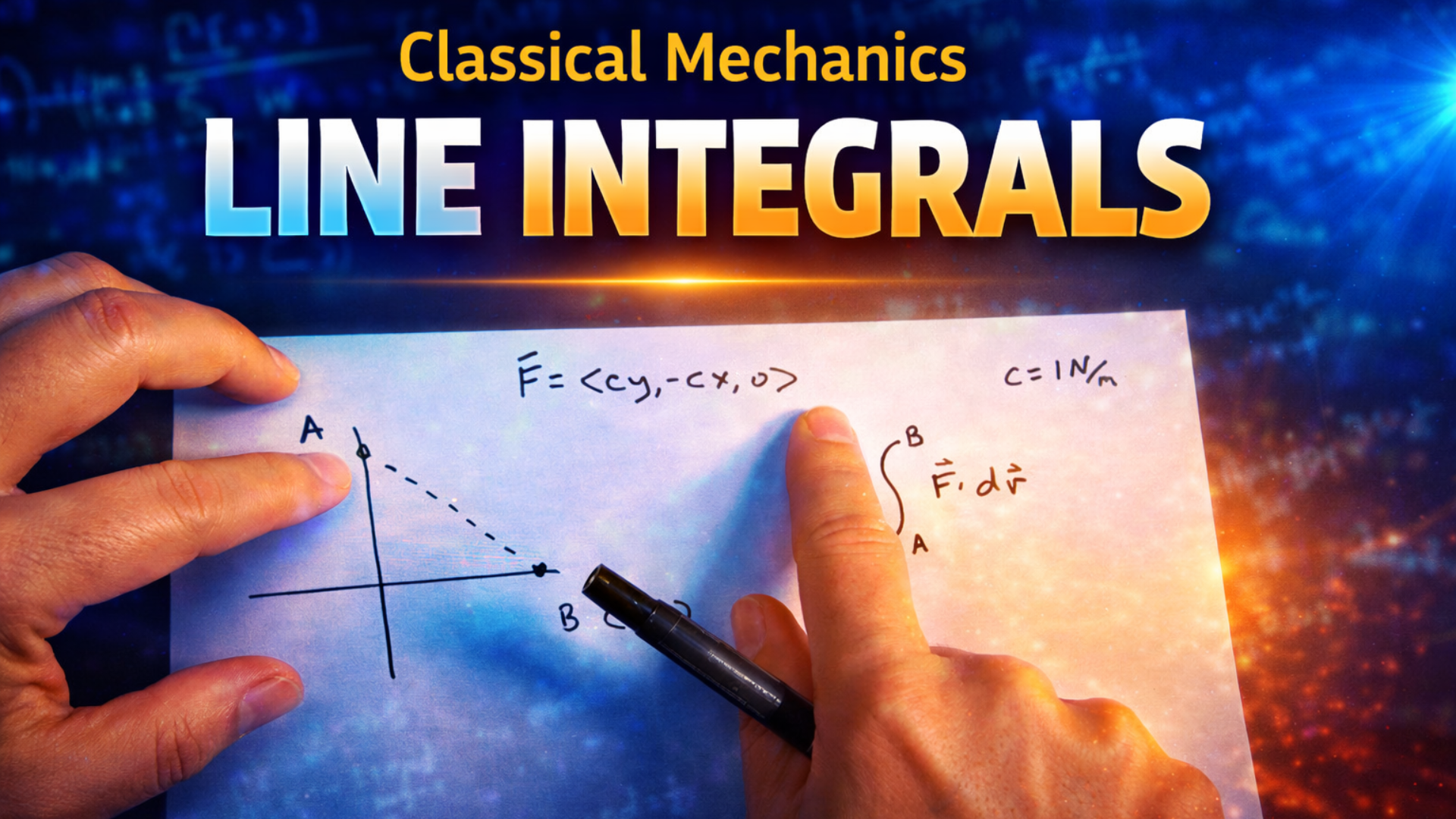 Learn classical mechanics through line integral exercises