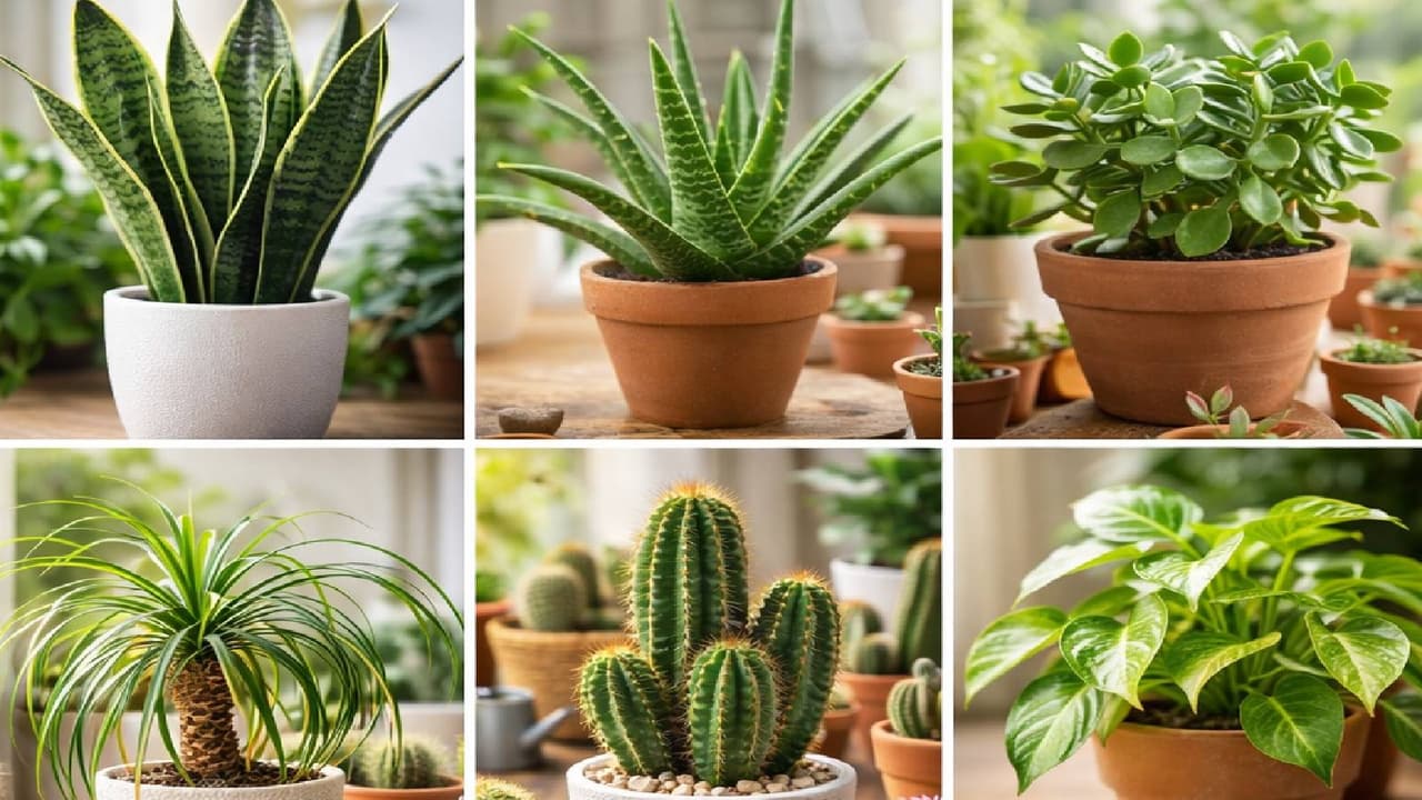 Low-maintenance indoor plants that can survive for weeks without water