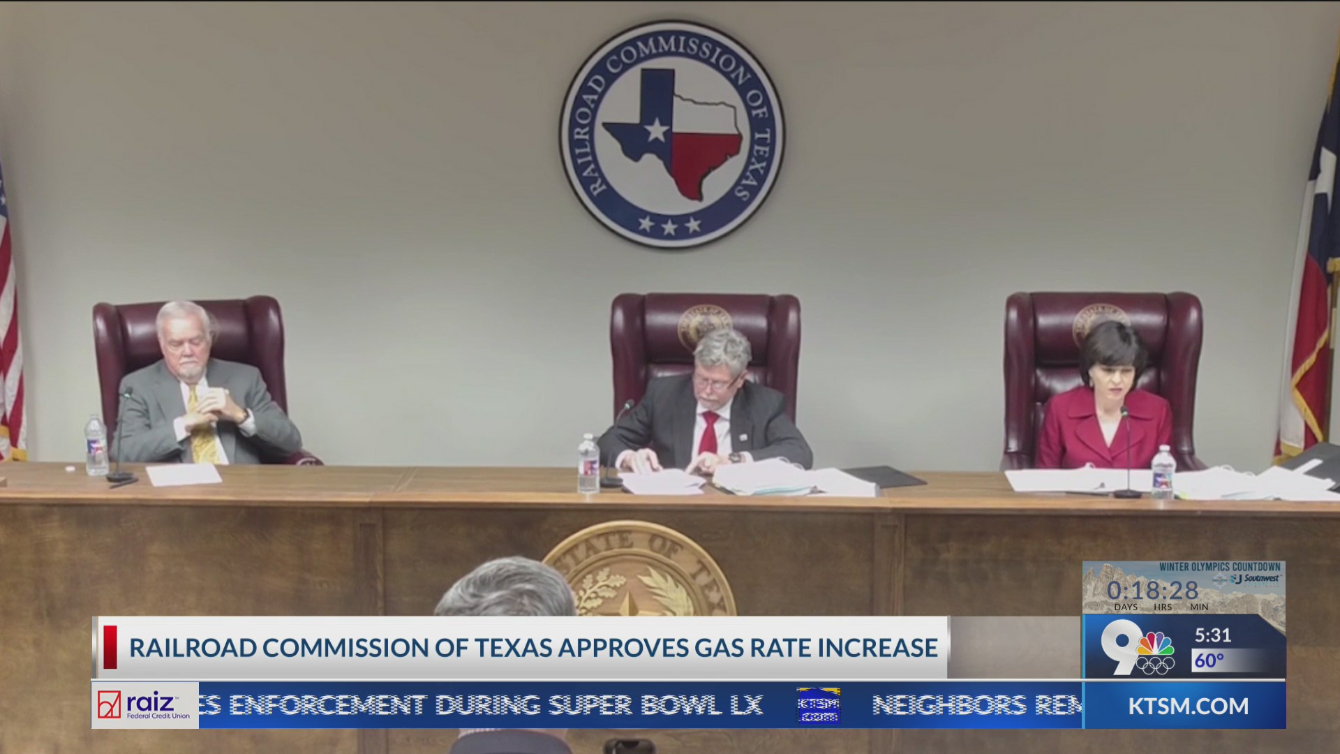 Railroad Commission of Texas approves gas rate increase