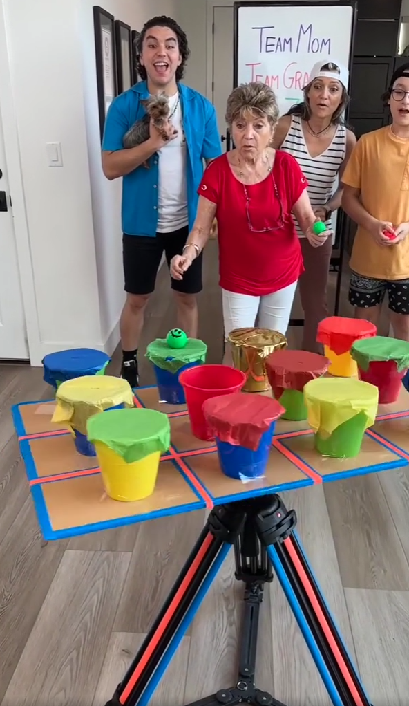 Indoor carnival challenge with mystery prizes