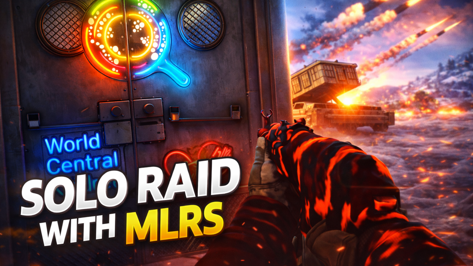 High-powered solo raid | MLRS vs clan military base