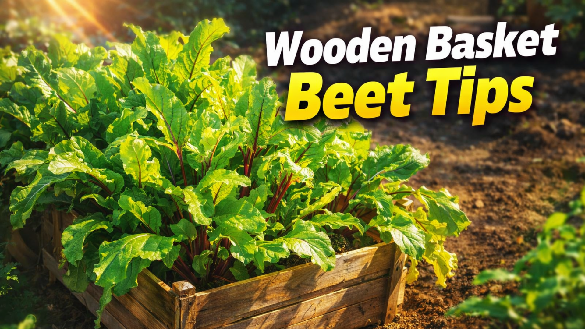 Growing beets in old wooden baskets | Easy guide