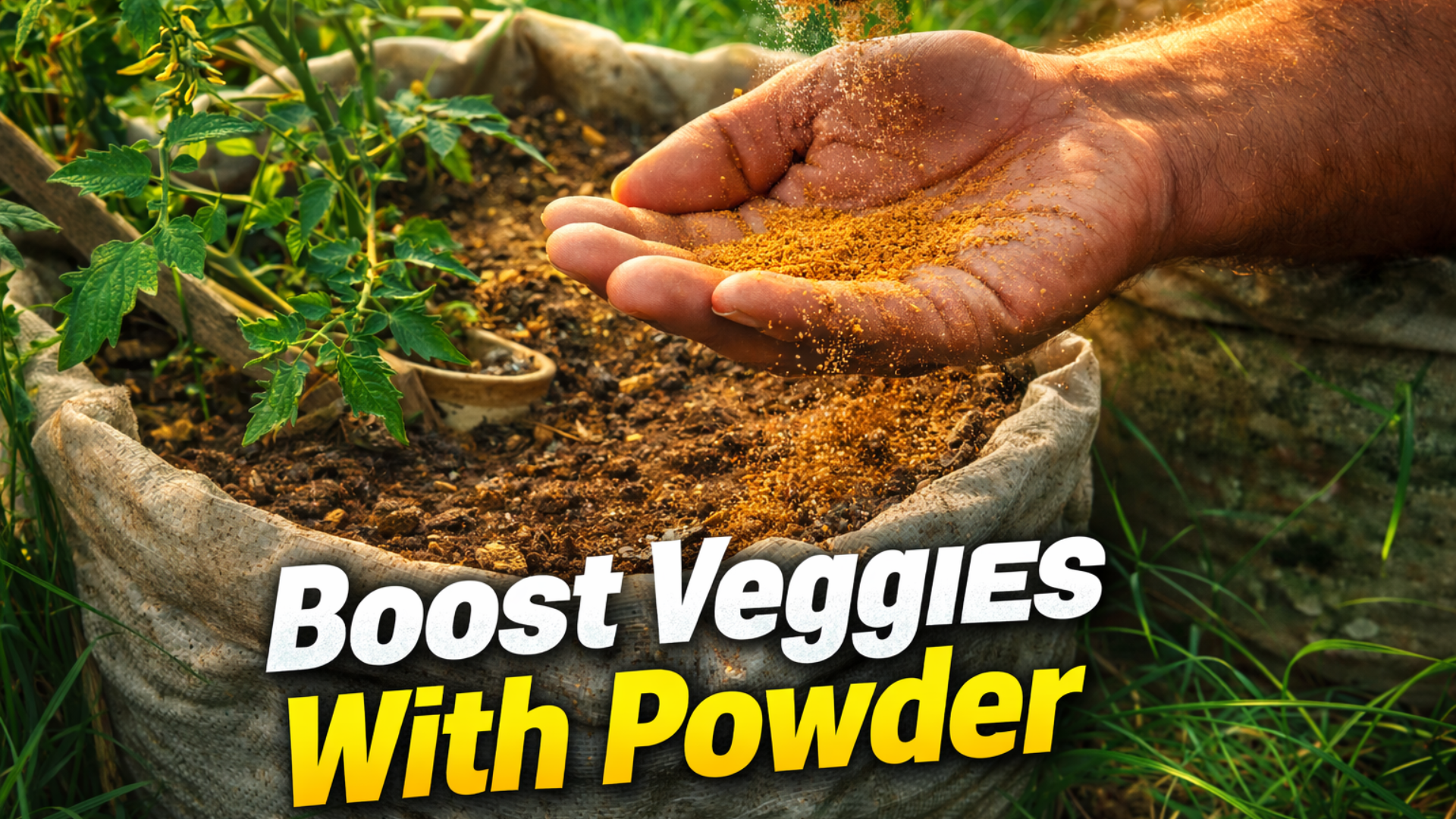 Brown powder gardening hack | Explosive growth for veggies
