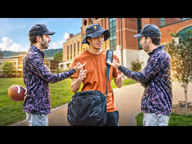 We pretended to be one person all day (they freaked out) twin prank!
