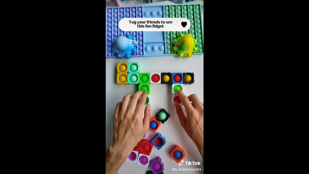 ASMR Disassembling Colorful Pop It