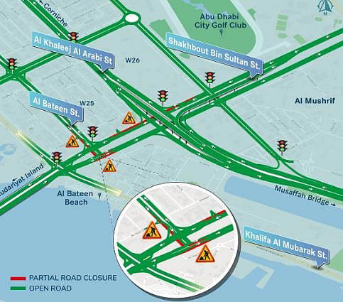 UAE traffic alert: Abu Dhabi road closures this weekend