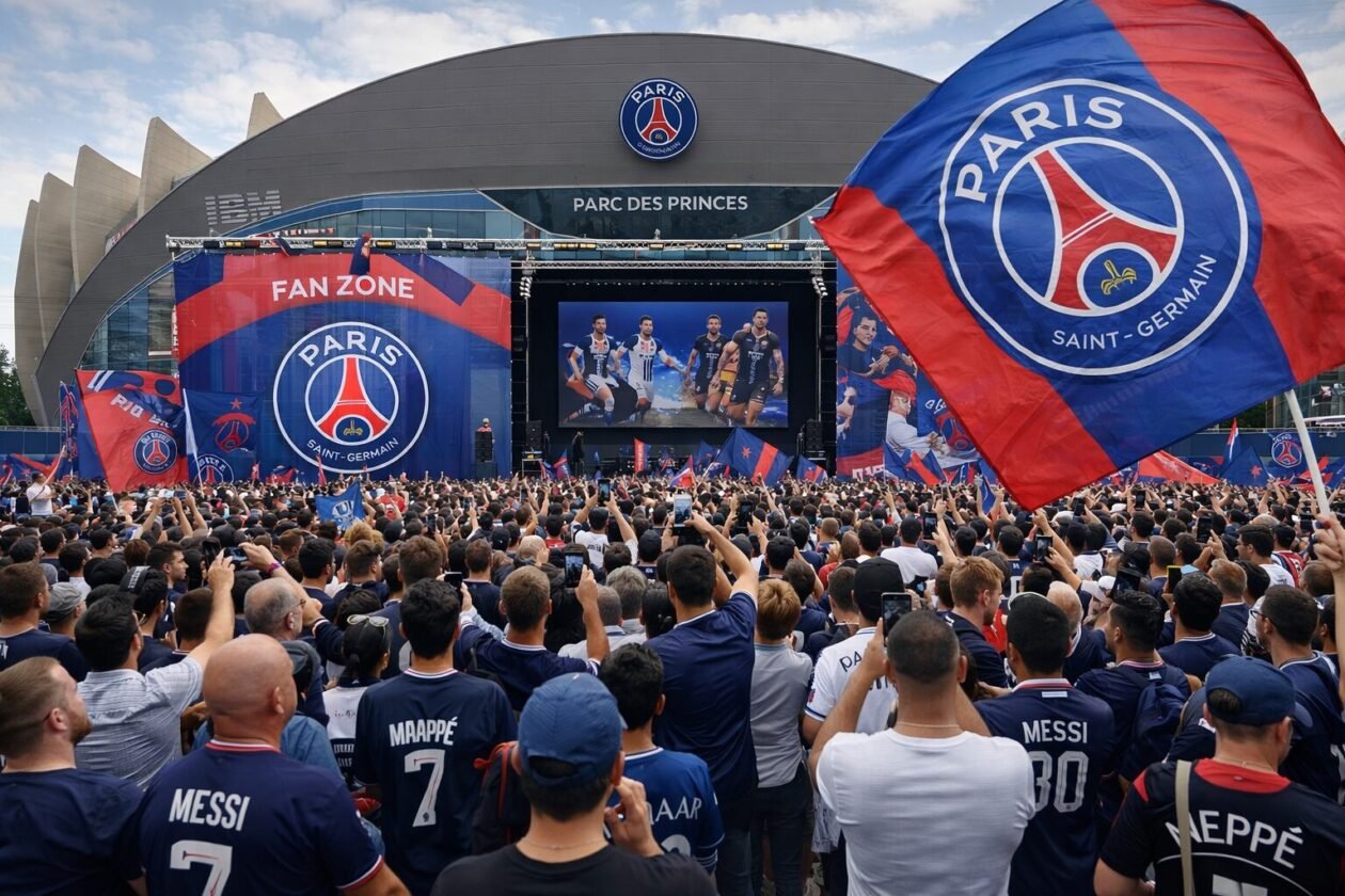 Le PSG installe une fan zone devant le Parc des Princes