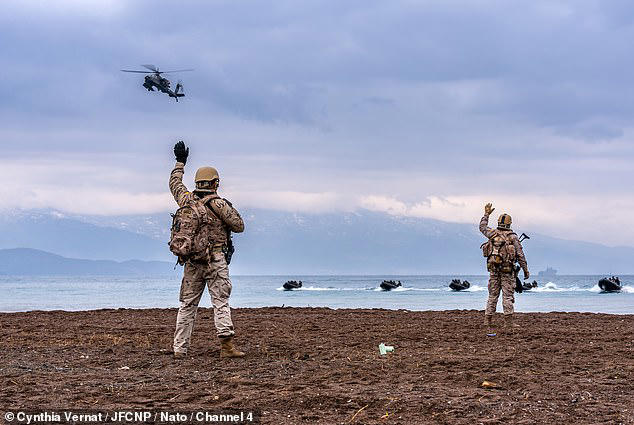 Moment British NATO troops prepare for 'total war' with Russia in ...