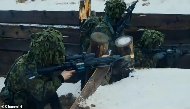 Moment British NATO troops prepare for 'total war' with Russia in ...
