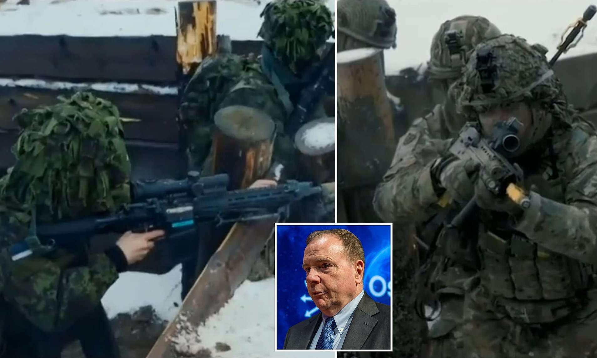Moment British NATO troops prepare for 'total war' with Russia in ...