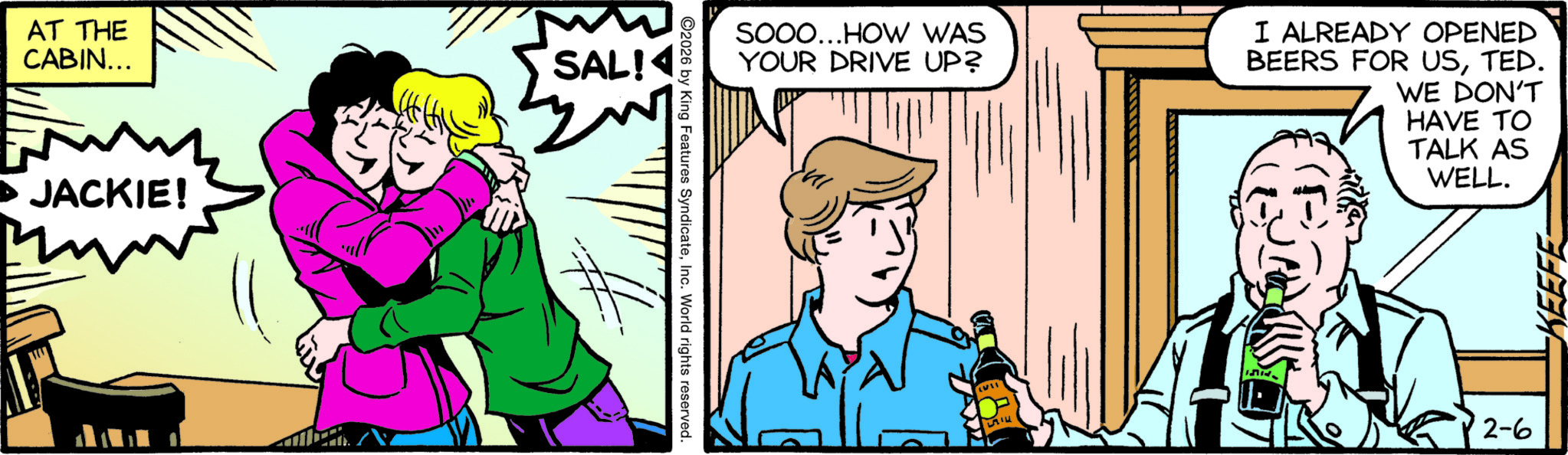 Sally Forth by Francesco Marciuliano; drawn by Jim Keefe