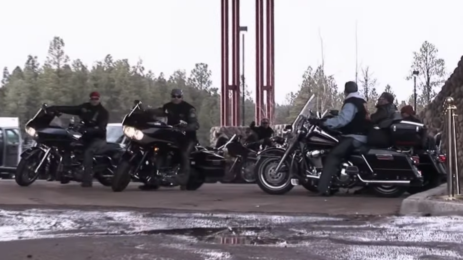 Following a famous motorcycle club