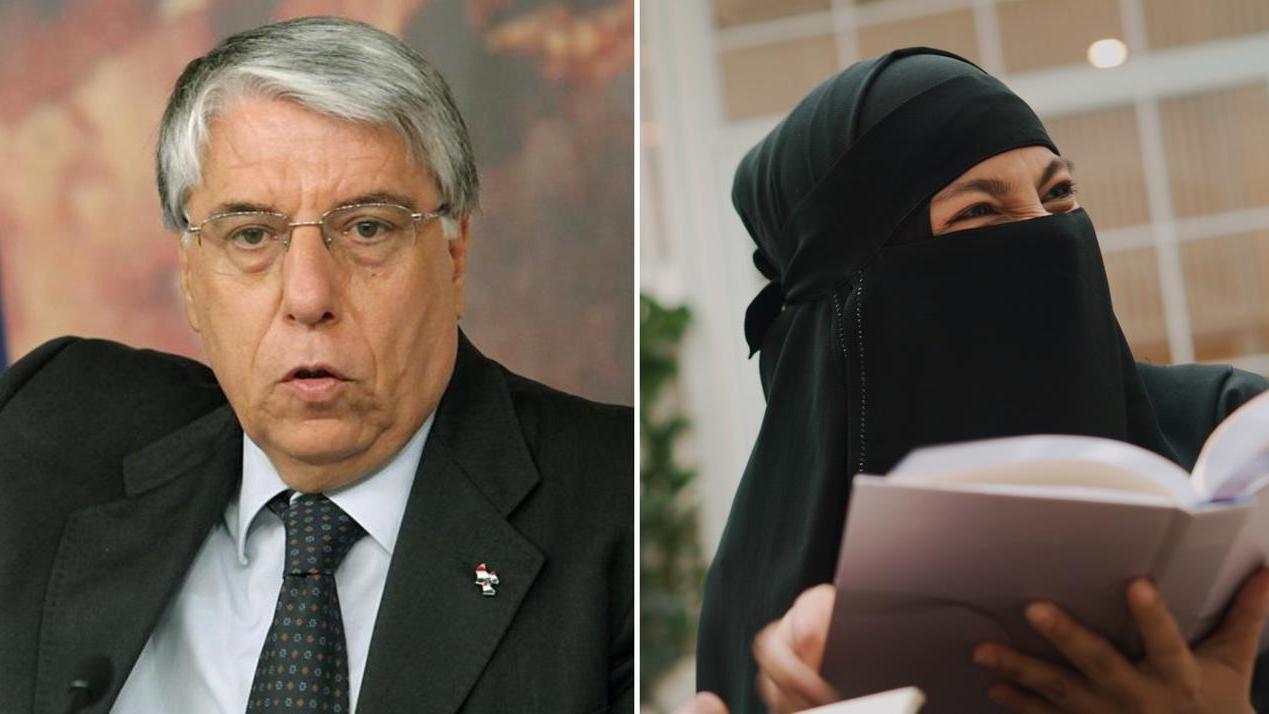 Giovanardi sgrida una donna col burqa in centro: «Non può, ma la ...