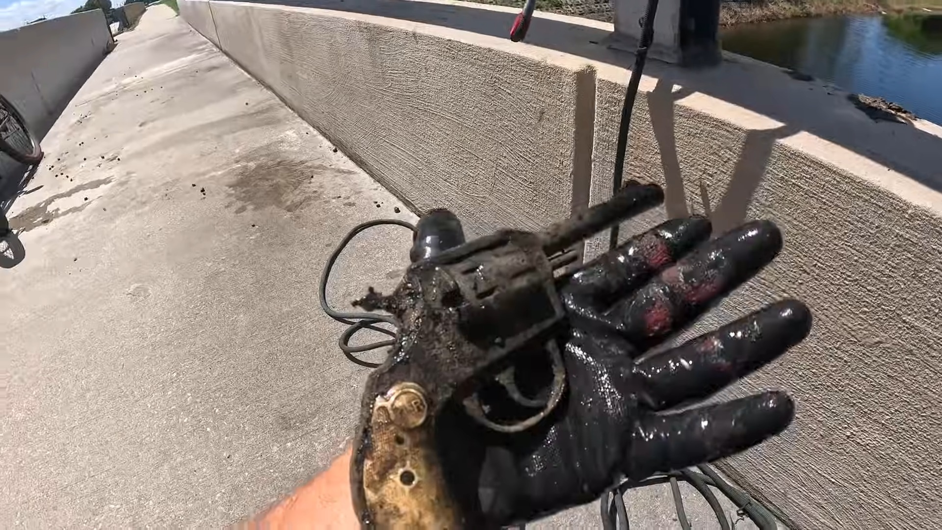 This cowboy revolver was hidden underwater for decades