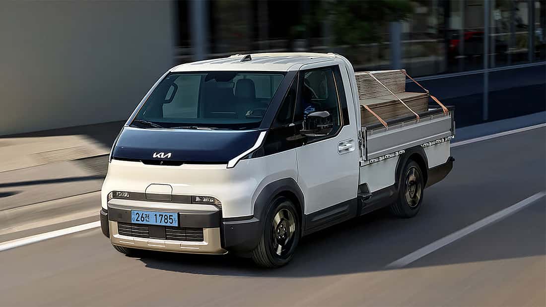 Kia PV5 Pick-up: Korea-E-Transporter auch mit Pritsche