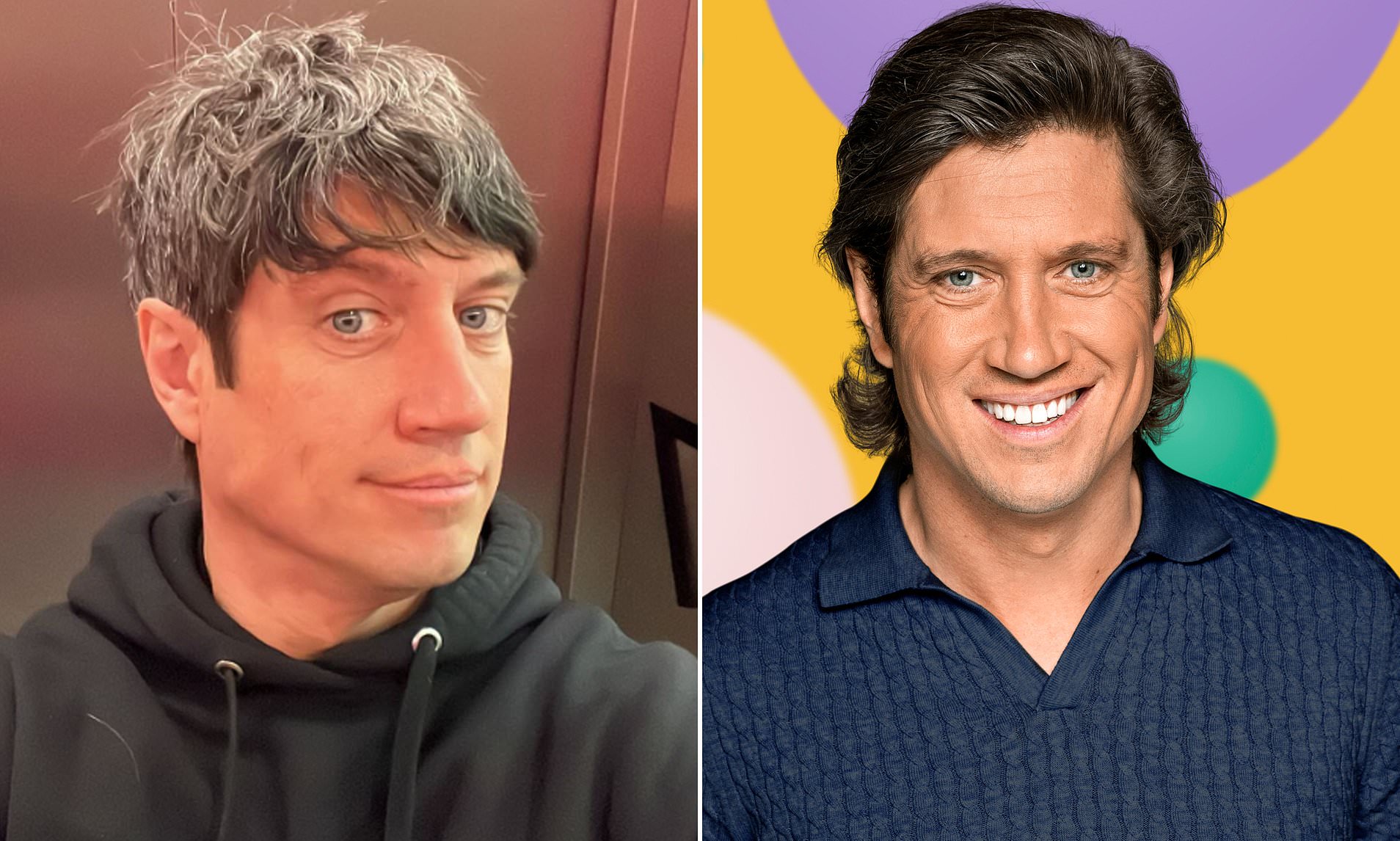 Vernon Kay, 51, showcases his new look as he embraces greying hair ...