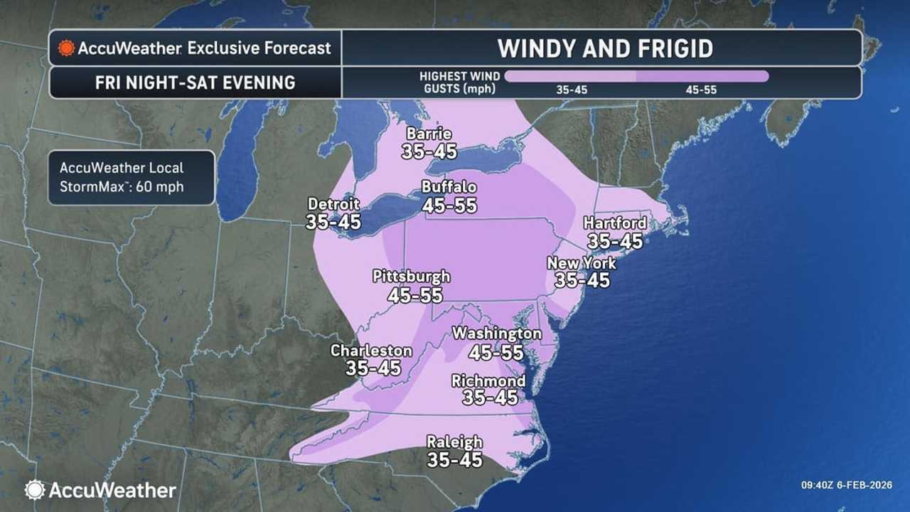 Arctic blast will bring snow, dangerous winds, power outage risks to ...