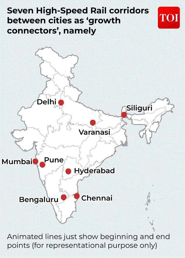 How seven new high-speed rail corridors can transform train travel in India