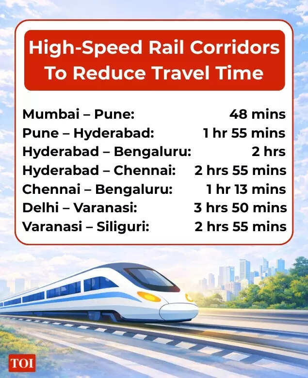 How seven new high-speed rail corridors can transform train travel in India