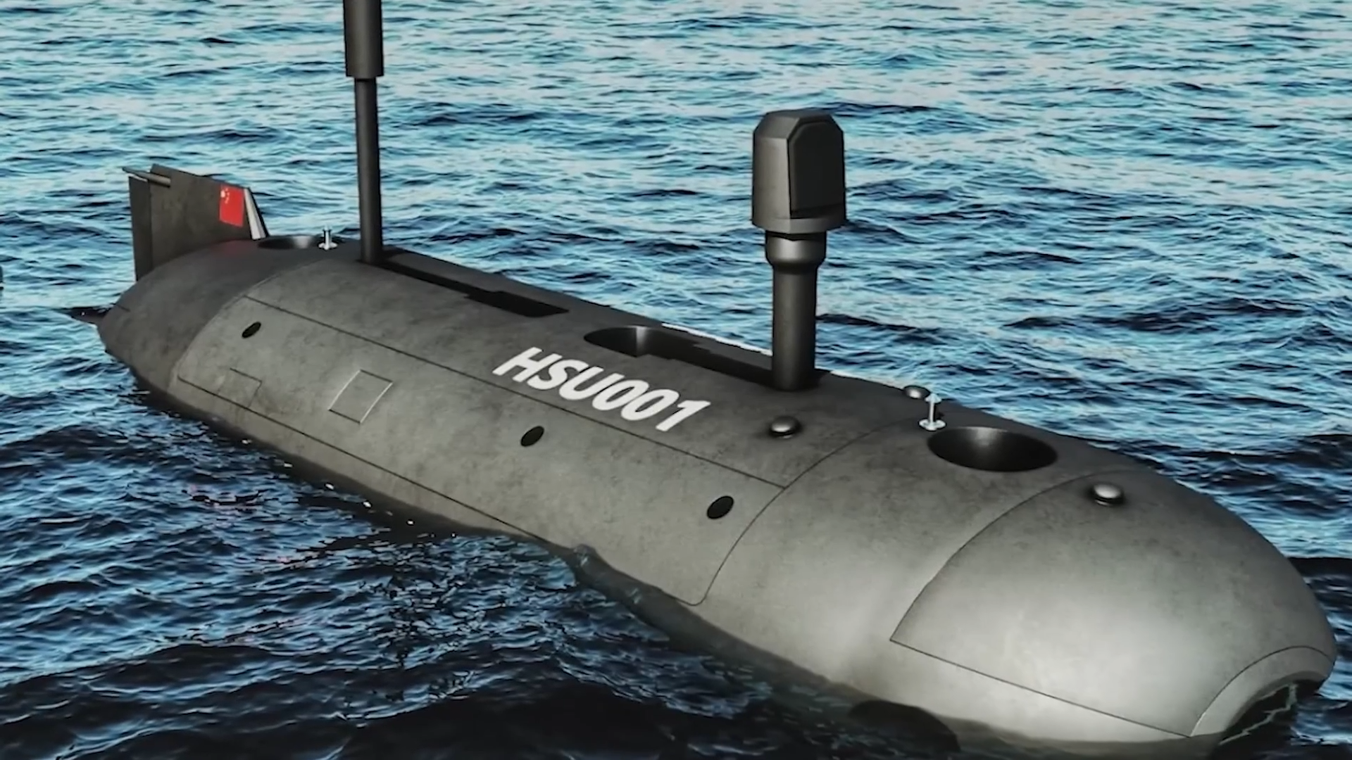 First footage shows America’s giant robot submarine beneath the sea