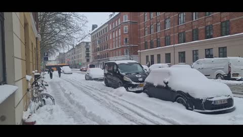 Denmark: Heavy snowfall brings much of country to standstill