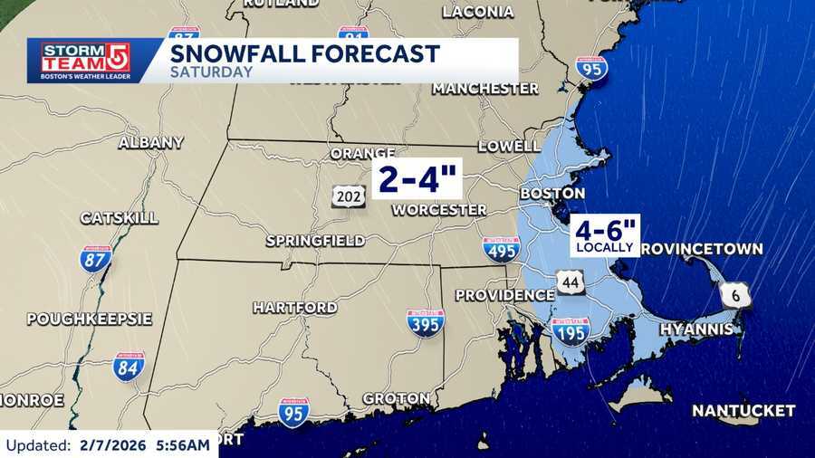 Light snow before Arctic air sends temps plummeting in Mass.