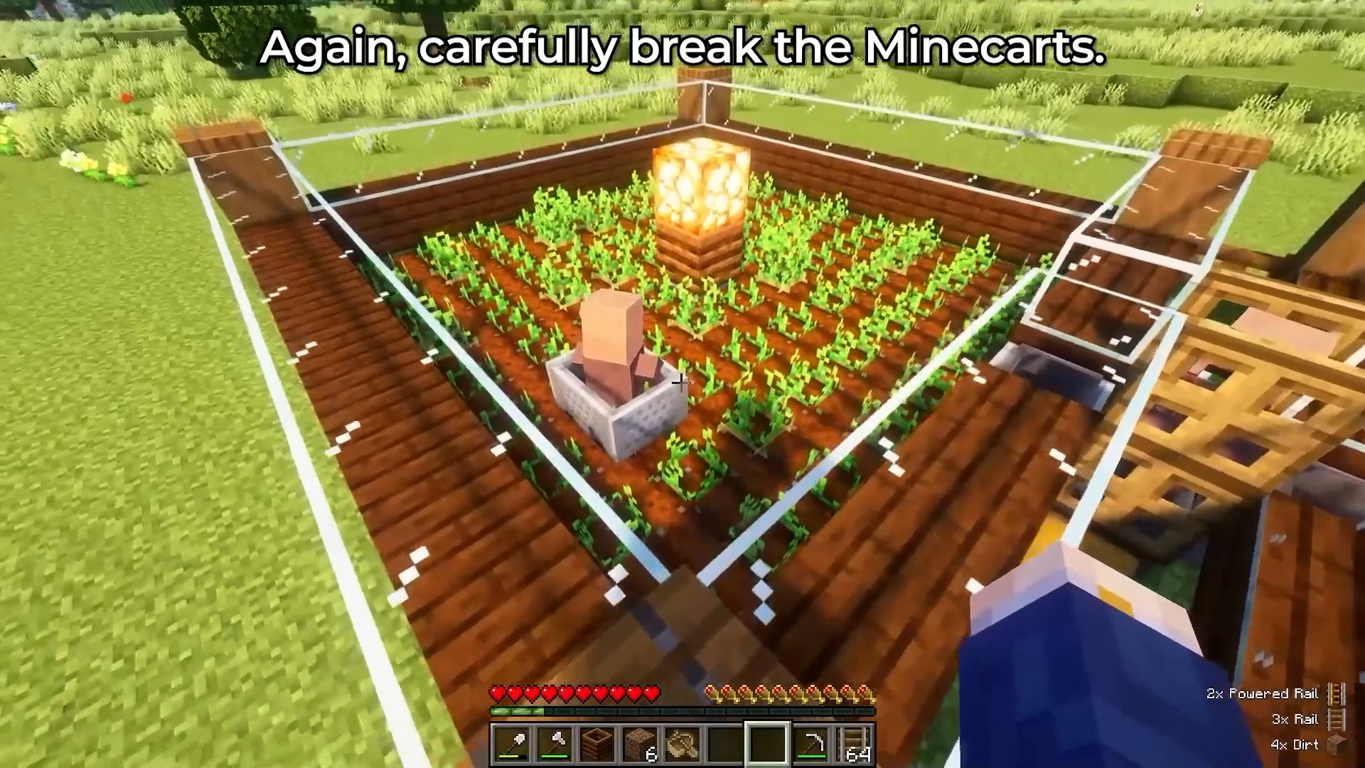Minecraft starter farms that cover basic needs