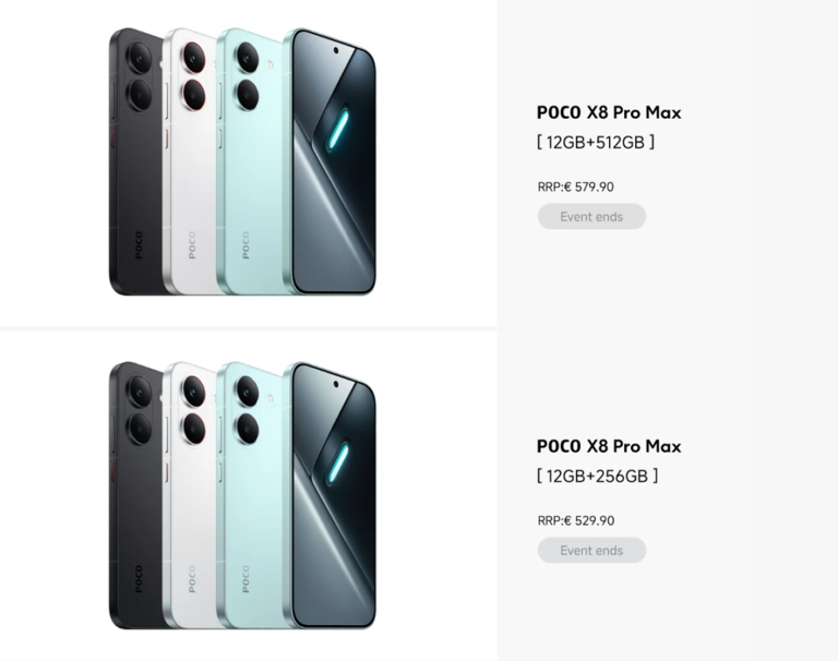 Poco X8 Pro Max, Poco X8 Pro price, variants appear inadvertently on ...