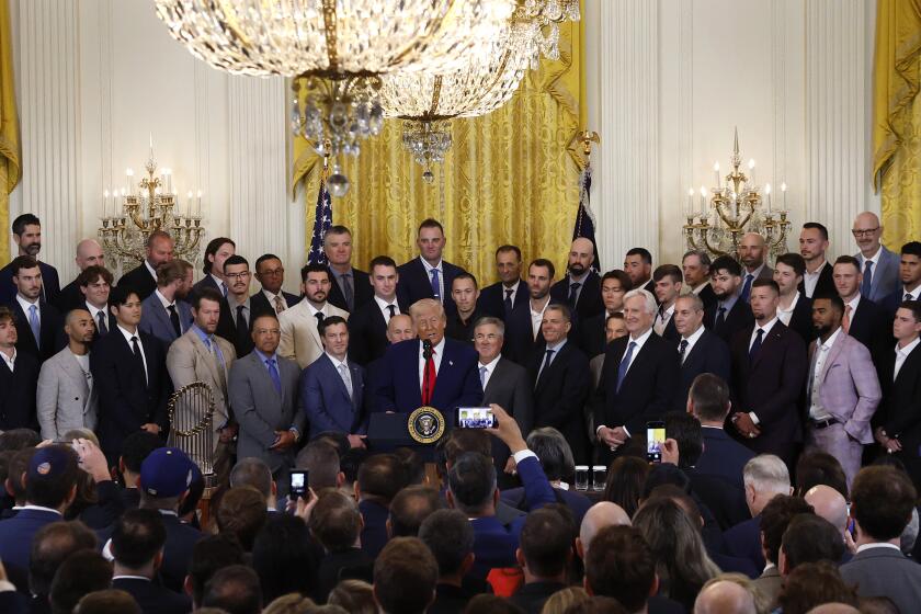 Plaschke: Just say no. Dodgers players should decline White House visit