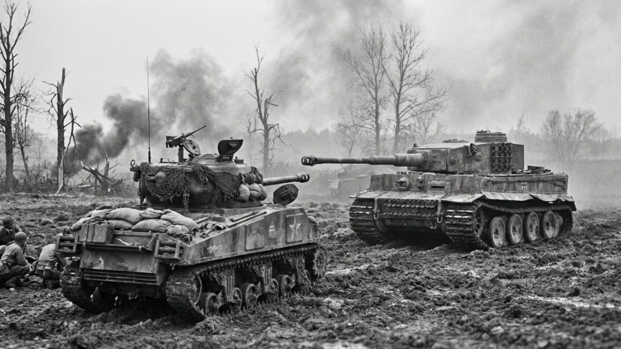 The tank battle in Fury explained by real tactics
