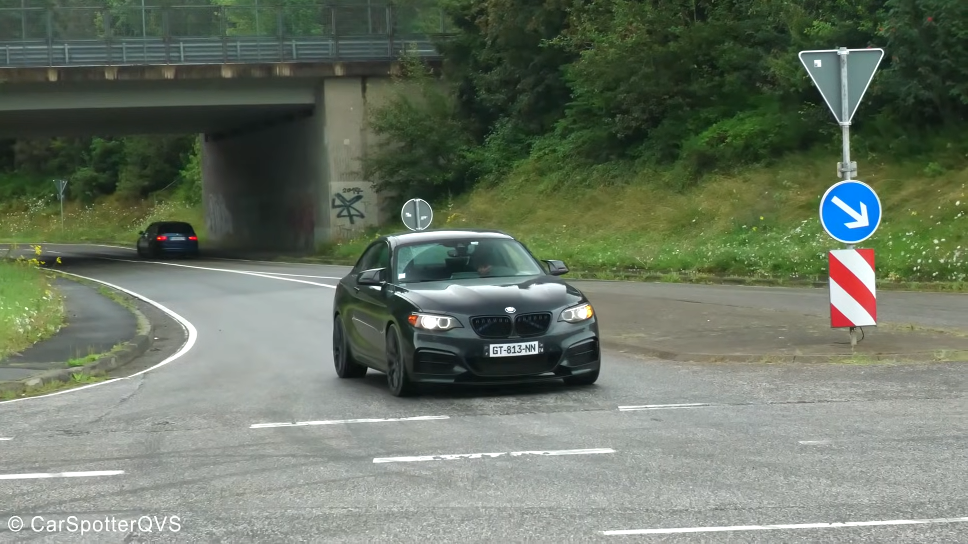 Watch these $100,000 cars drift in the rain... and it gets dangerous fast