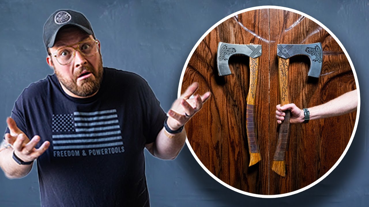 I put axes on my shop doors… this might have been a bad idea
