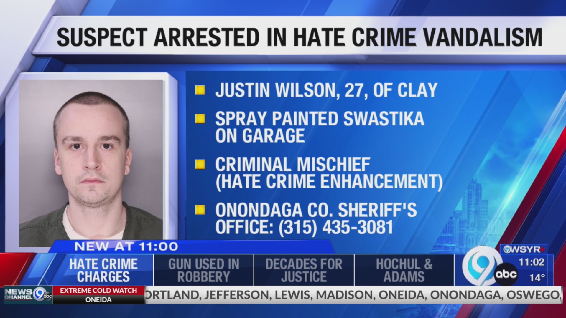 Man from Clay arrested for hate crime