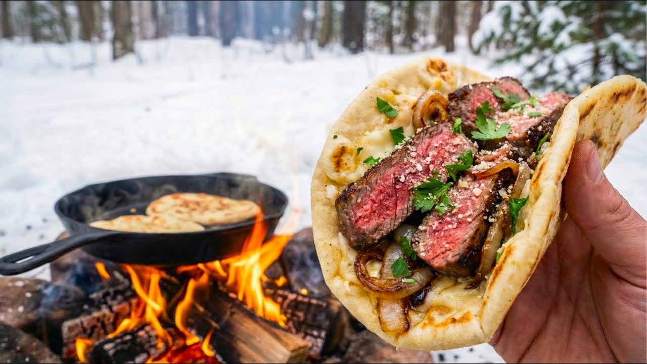 What happens when you toast flatbread by fire and the sandwich becomes ...