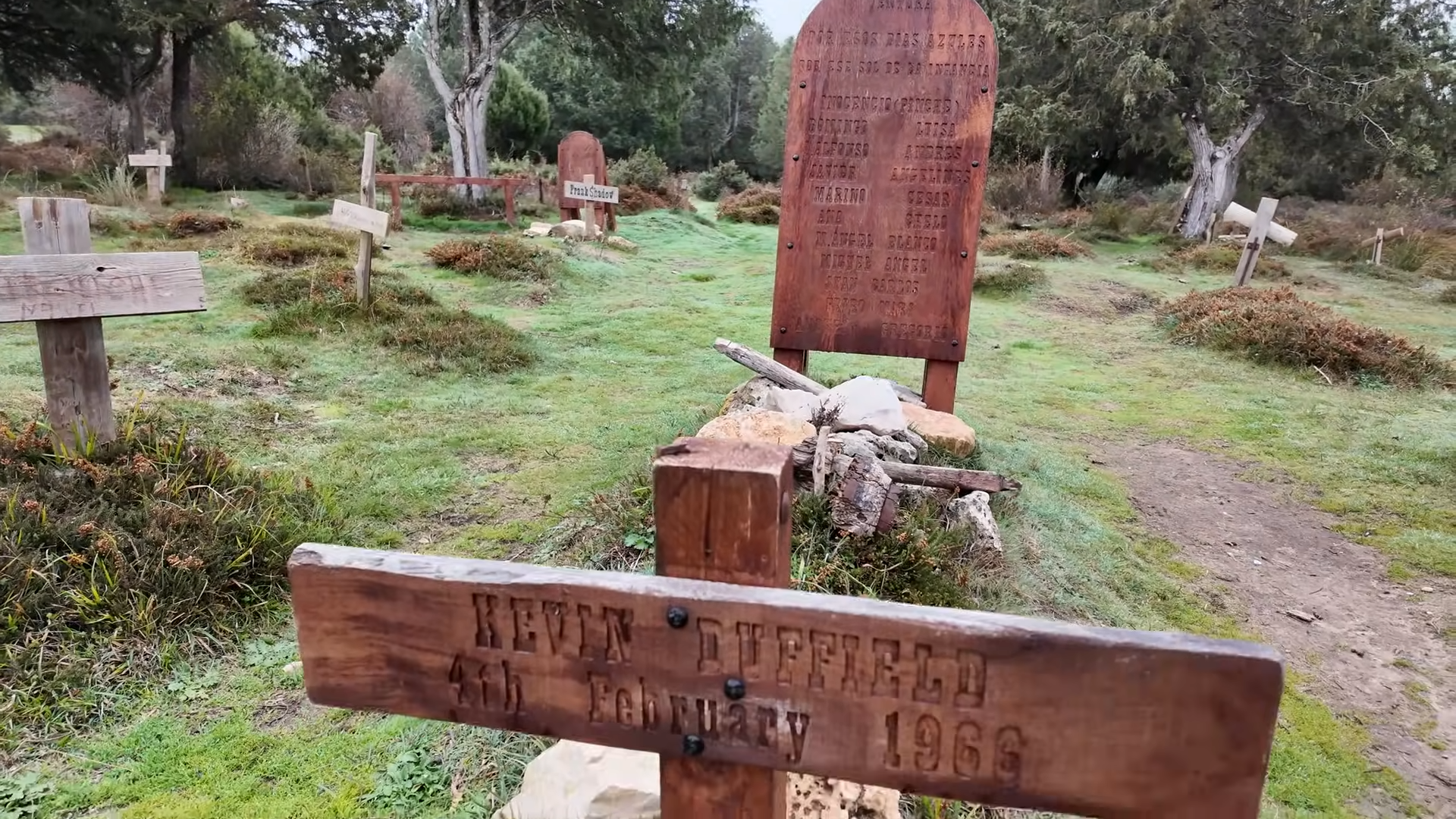 A famous movie ending left behind a real cemetery