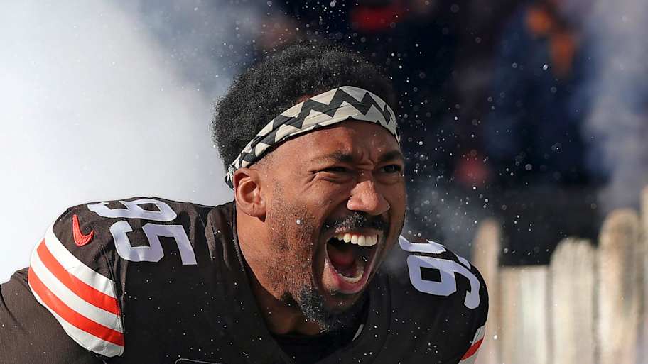 Myles Garrett makes his stance on the Seahawks in Super Bowl LX crystal ...