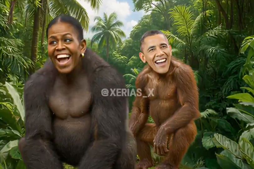 Donald Trump's racist Obama post pulled in panic as blame placed on ...