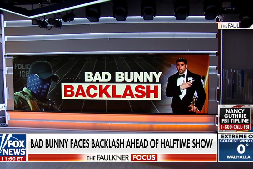 Fox News host issues on-air apology after mortifying claim about Bad Bunny