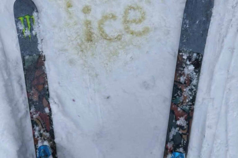 Winter Olympian who ditched USA uses urine to write anti-ICE message in ...