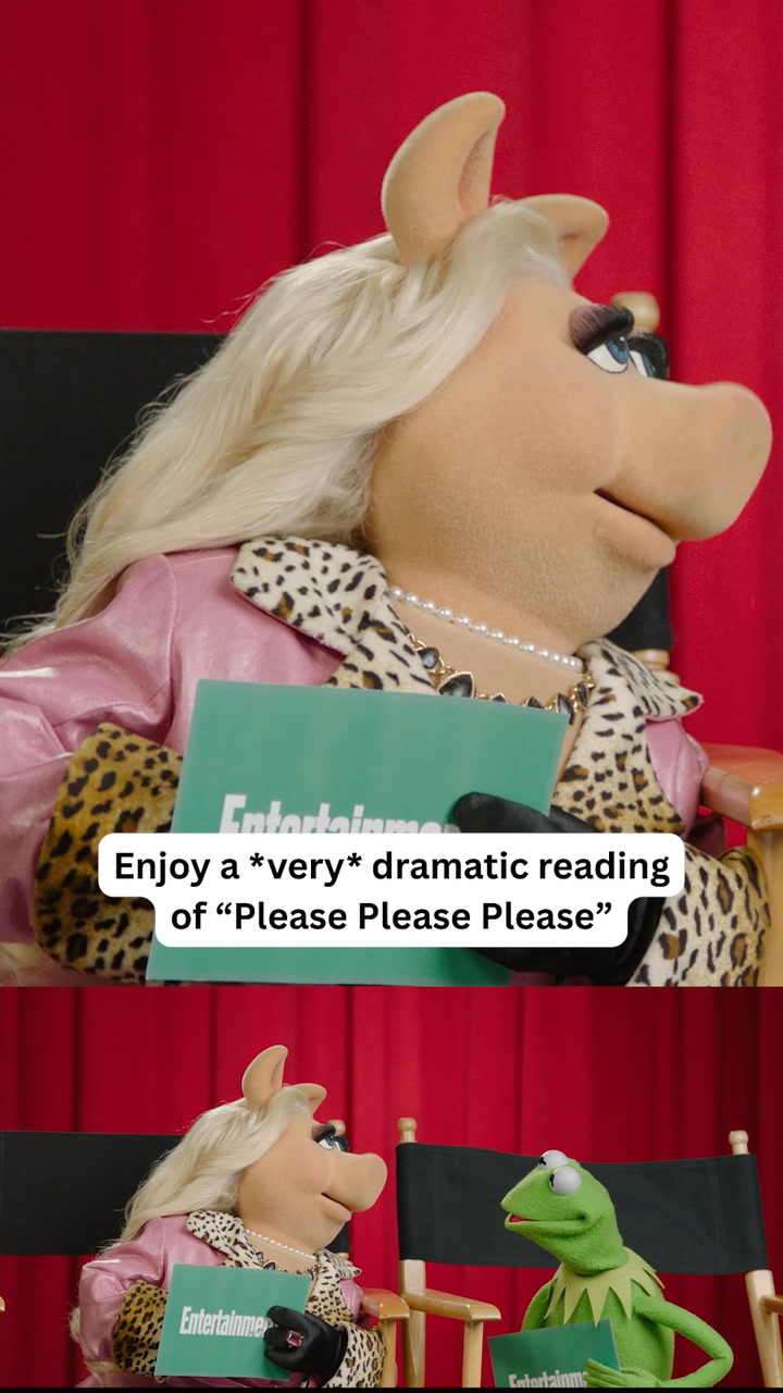 Kermit the Frog and Miss Piggy perform a dramatic reading of "Please ...
