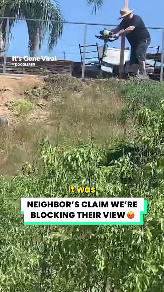 Karen neighbors claim we’re blocking their view