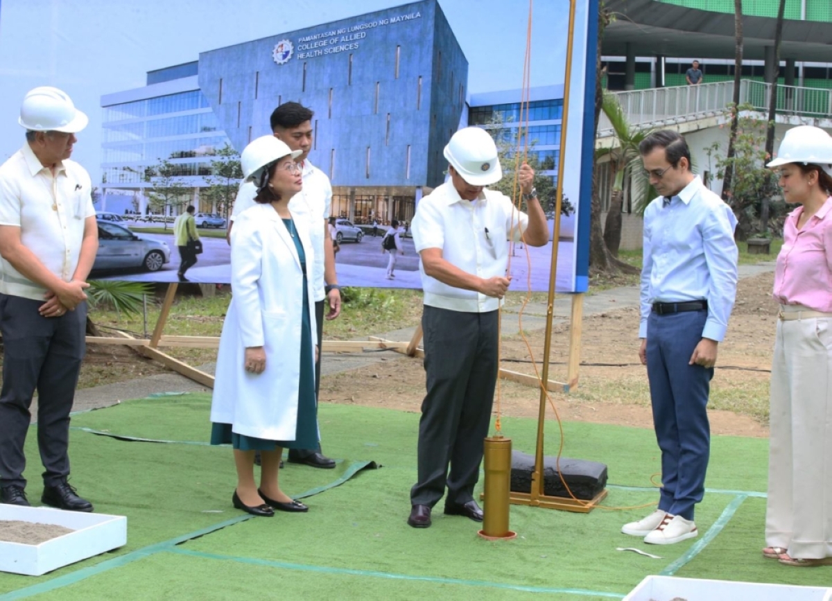 Marcos leads groundbreaking for PLM health sciences building