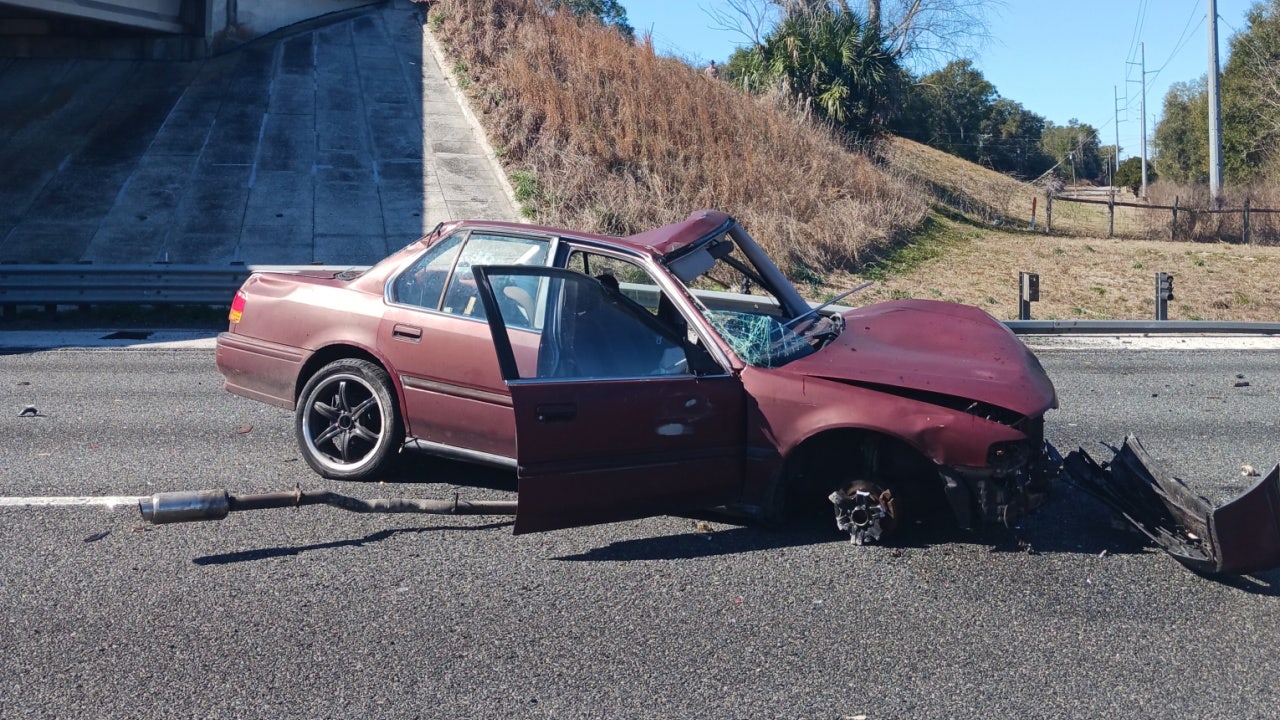 Florida man dies after car falls off overpass onto Interstate 75 ...