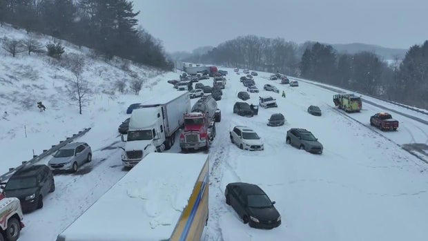 1 killed, 9 injured in 25-vehicle crash on Interstate 79 in Butler County