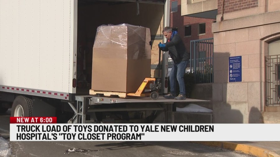 Truckload of toys collected by Connecticut Lottery donated to Yale Toy ...