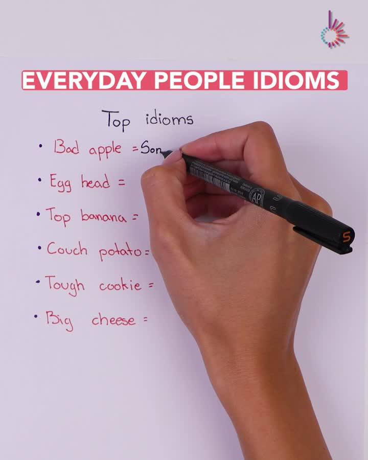 Top idioms for characterising individuals 🍎
