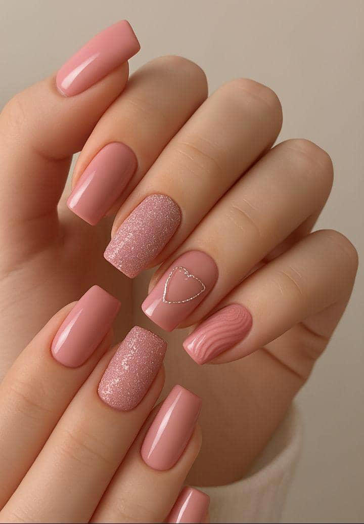 7 inspirasi nail art nuansa Valentine untuk pencinta gaya simpel