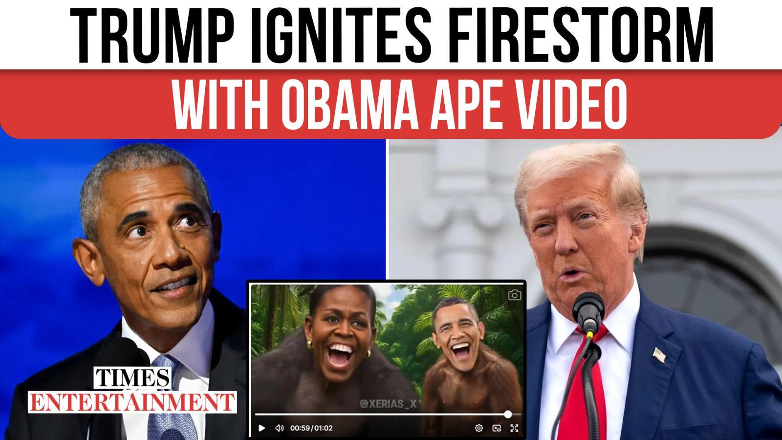 White House defends Trump post as racism row over Obama video ...